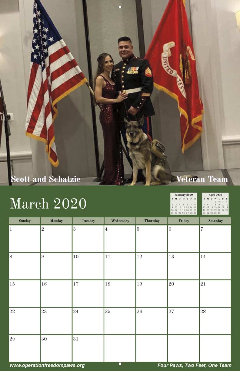 OFP Thriving Teams 2020 Calendar Fundraising