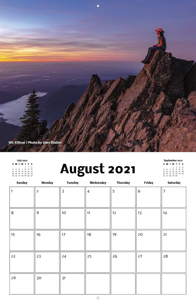 Washington Hikers and Climbers 2021 Calendar Pre-Order