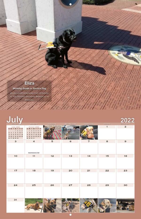 Guide Dogs of America Pawsitivity 2022 Calendar