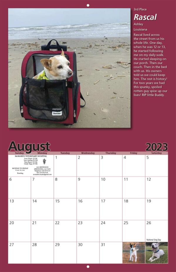 LaMa Animal Rescue 2023 Calendar FundraisIng
