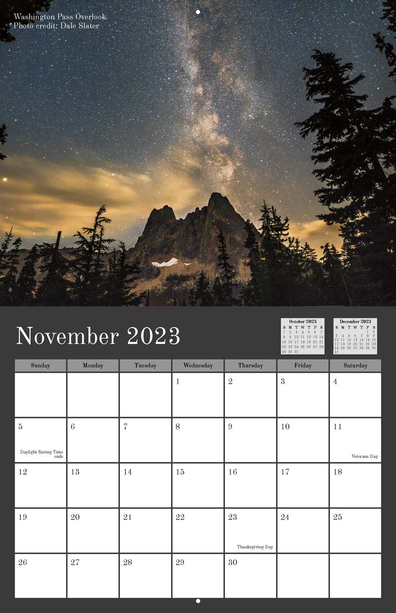 Washington Hikers and Climbers 2023 Calendar