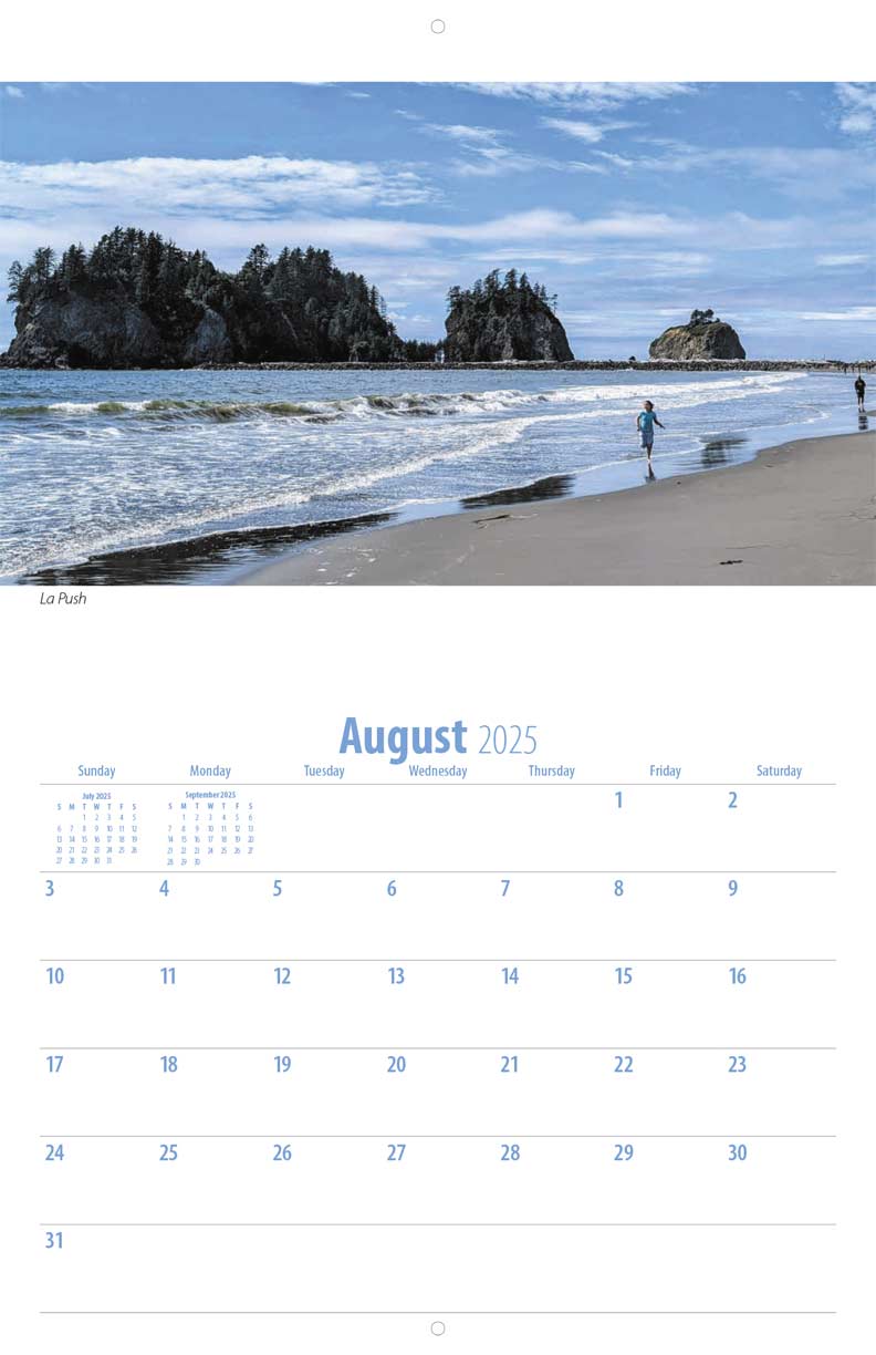 Pacific Northwest 2025 Calendar - Yearbox Calendars